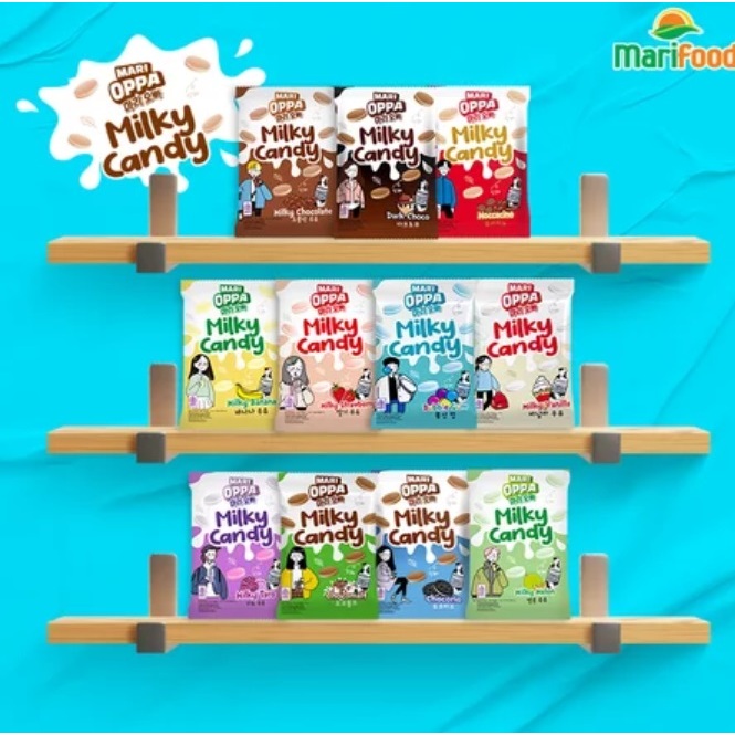 Jual Mari Oppa Milky Candy 20gram | Shopee Indonesia