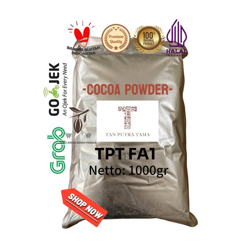 Jual Cokelat Powder TAN PUTRA TAMA FA1 1000 gr Kemasan Alu Pure 100% ...