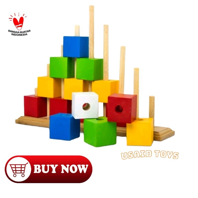 Jual Mainan edukasi menara kubus | Shopee Indonesia