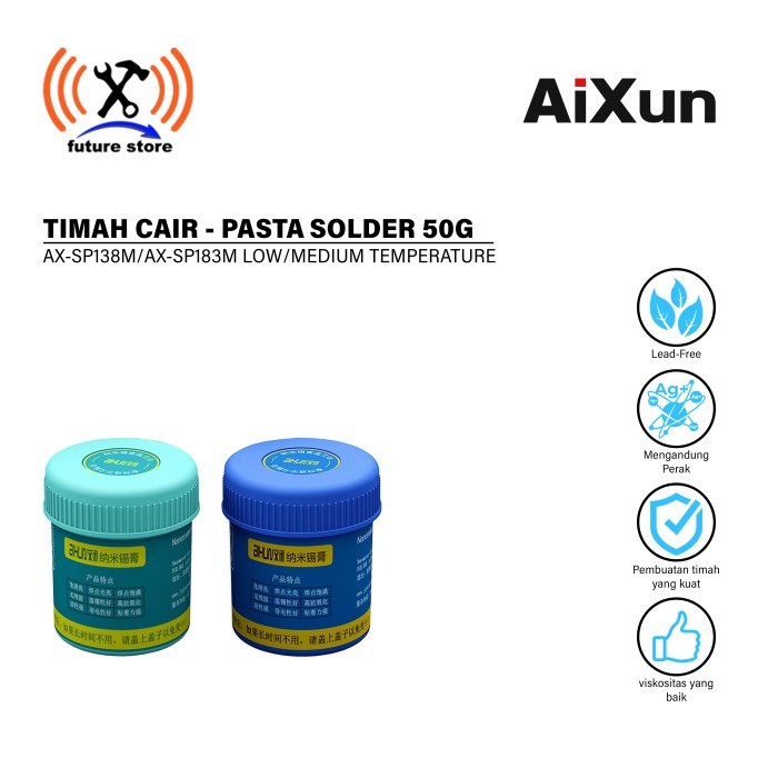 Jual Aixun AX-SP138M Timah Pasta / Timah Cair / Jump wire Paste ...