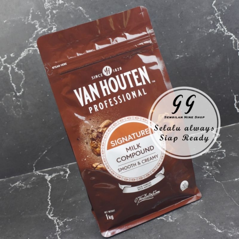 Jual Van Houten MILK COINS Compound 1 Kg Professional Chocolate Cokelat Susu Koin Coklat Coin ...