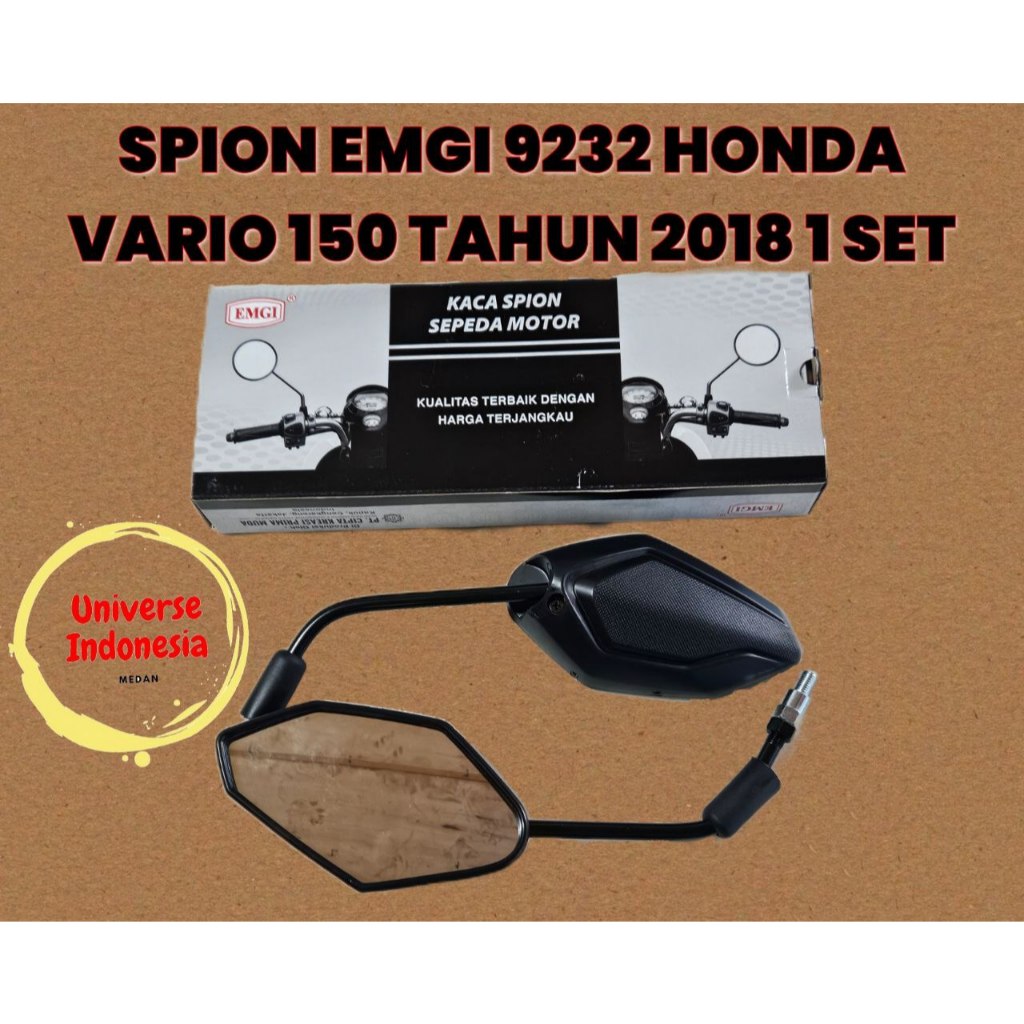 Jual Kaca Spion EMGI 9232 Honda Vario 150cc Kualitas Ori Model Standart ...