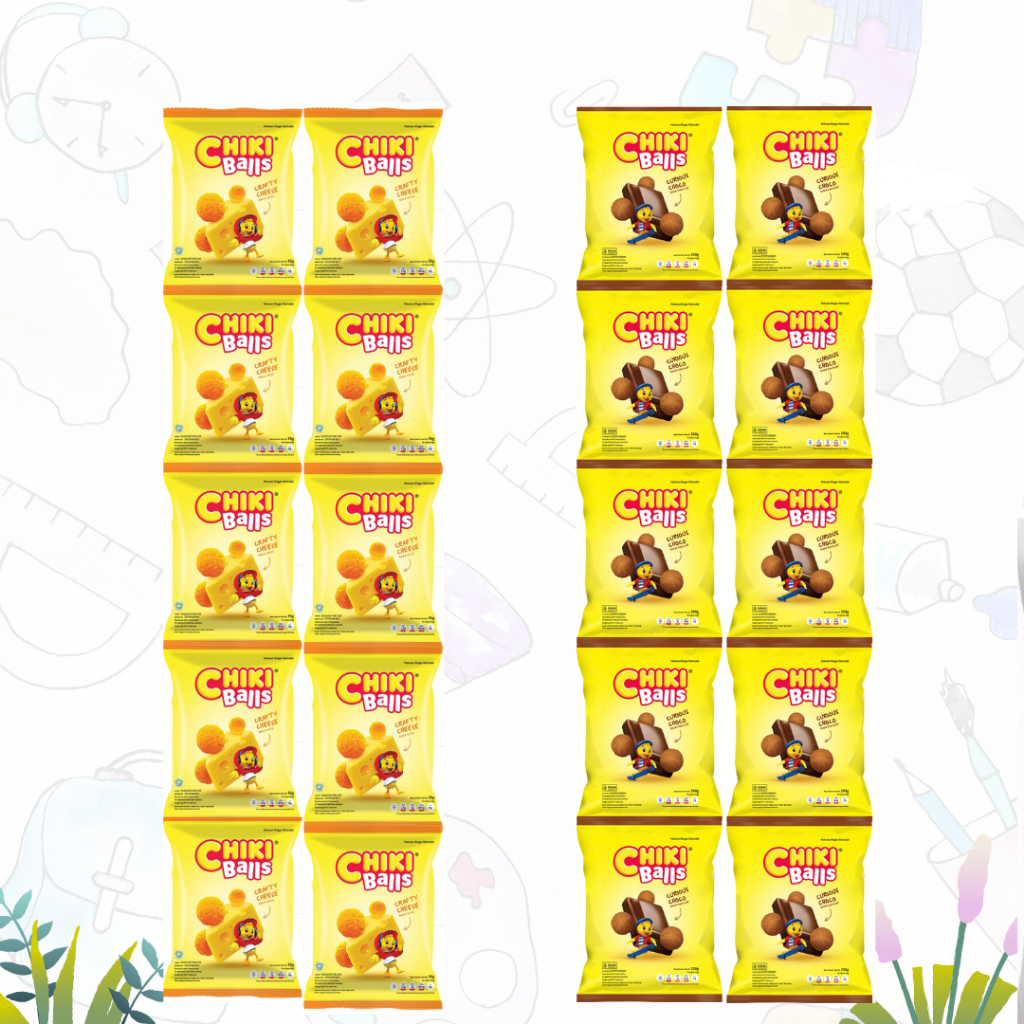 Jual CHIKI BALLS SNACK COKLAT/KEJU [ 10pcs x16gr ] RENTENG | Shopee ...