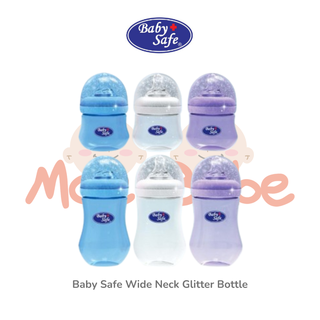 Jual Baby Safe Wide Neck Glitter Bottle Botol Susu Bayi WN11/WN12 ...