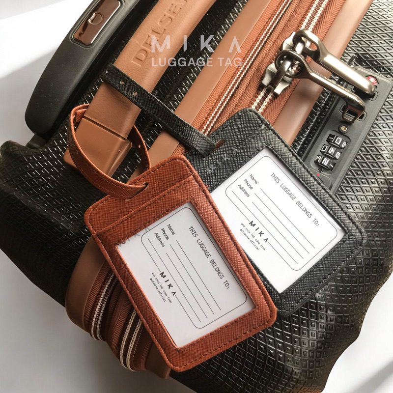 Jual NAMETAG / GANTUNGAN NAMA KOPER / LUGGAGE TAG SYNTHETIC LEATHER ...