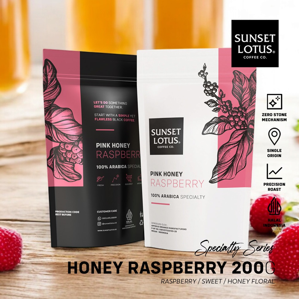 Jual Sunset Lotus Pink Honey Raspberry 200g | Shopee Indonesia