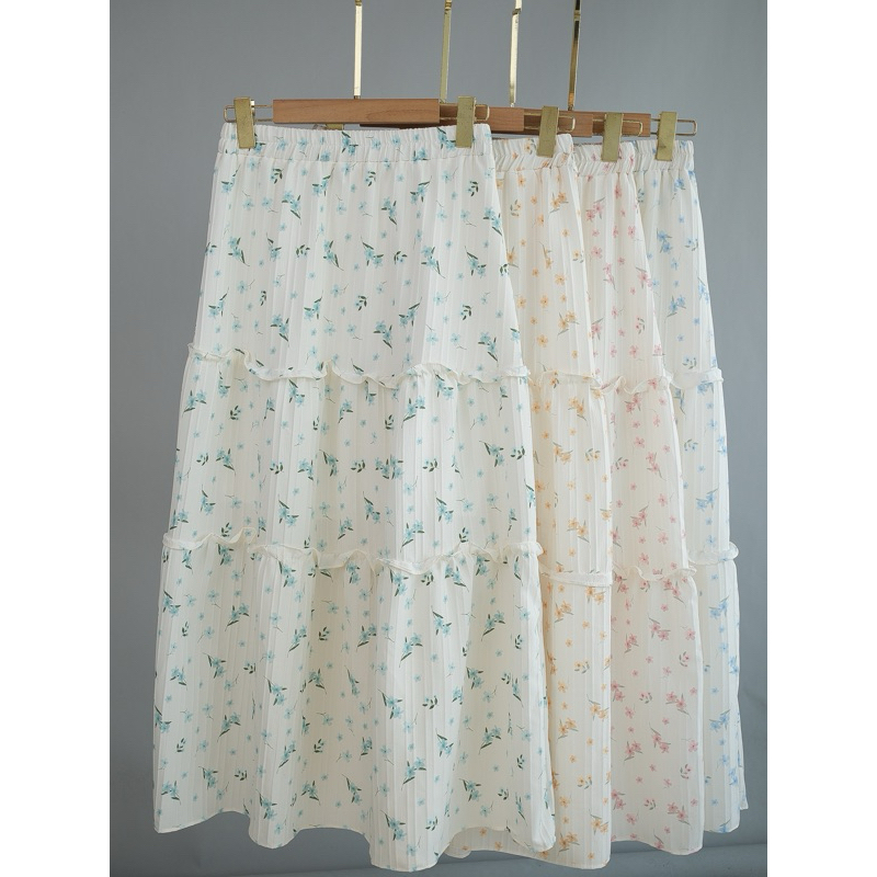 Jual Rok Maxi Panjang / Rok ruffle / rok susun / long skirt | Shopee ...