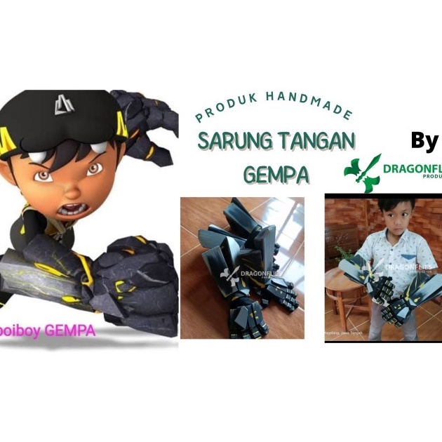 Jual Update SARUNG TANGAN BOBOI BOY GEMPA TANAH GLOVES | Shopee Indonesia