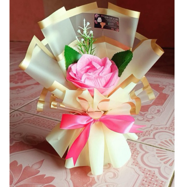 Jual Buket bunga rose mawar tunggal Buket Mini | Shopee Indonesia