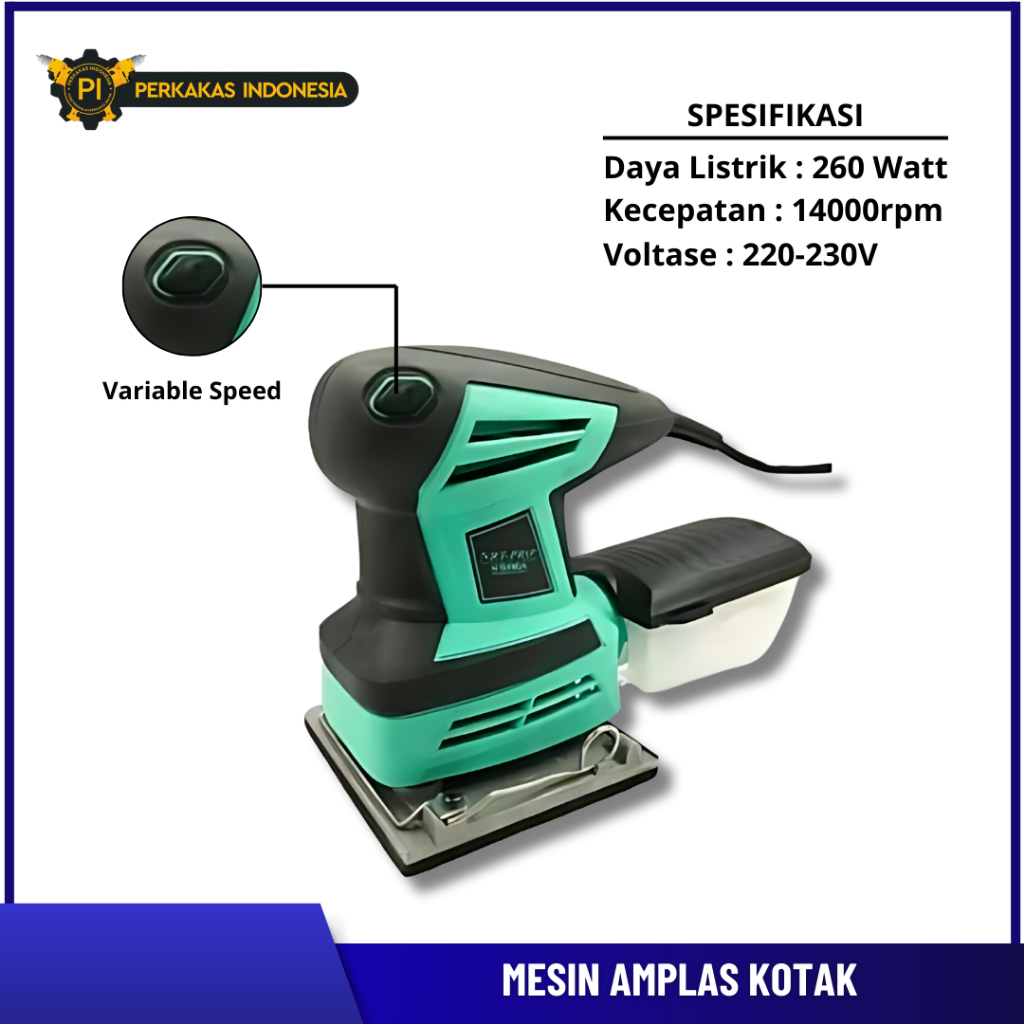 Jual Mesin Amplas Sheet Sander NRT PRO 940 HD Square Orbital Mesin ...
