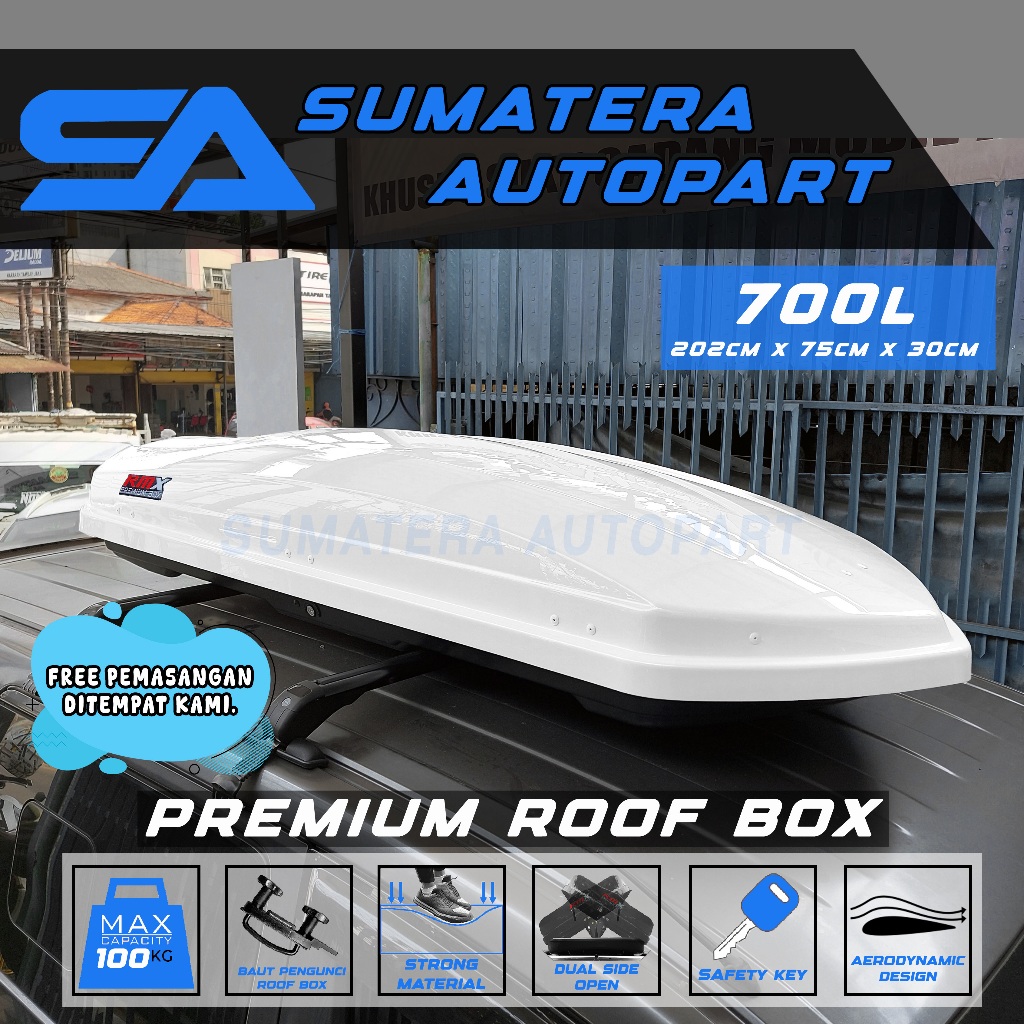 Jual Roof Box Bagasi Atas Mobil Rofbox Roofbox Universal Rmx Premium ...