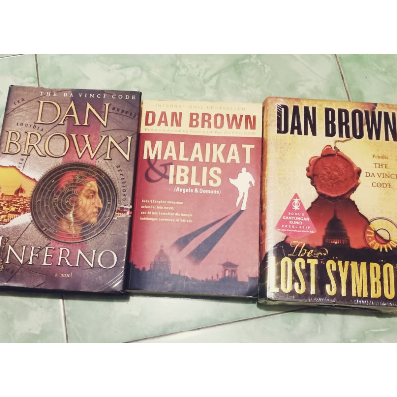 Jual Novel Original Preloved Dan Brown The Lost Symbol Inferno Malaikat dan Iblis | Shopee Indonesia