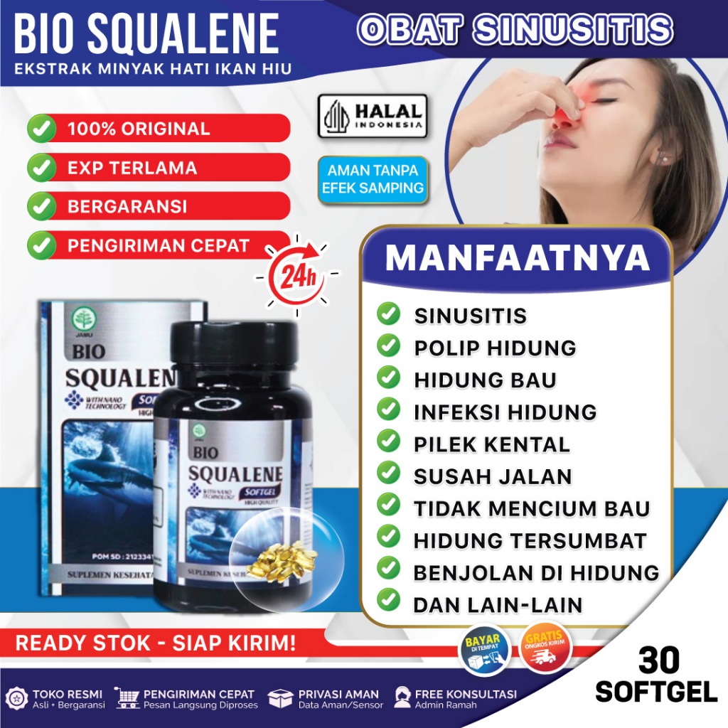 Jual Obat Sinusitis Herbal Infeksi Sinus, Pilek Menahun, Rhinitis ...