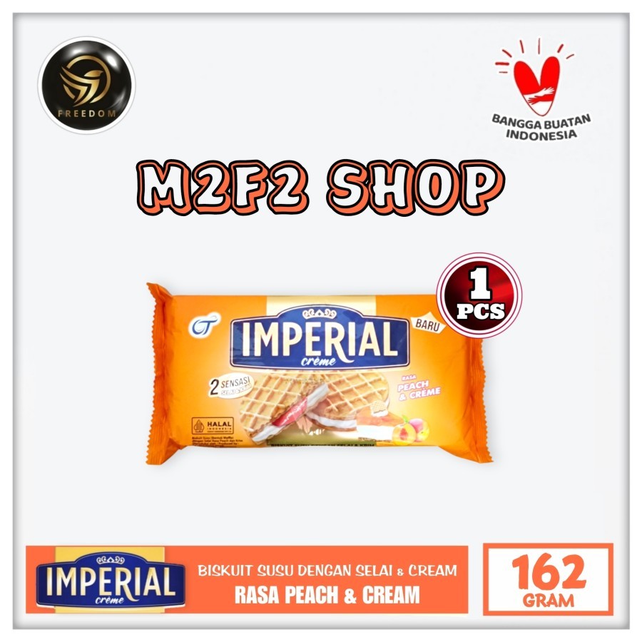 Jual Imperial Creme Peach | Biskuit Susu Selai Rasa Peach & Krim - 162 ...