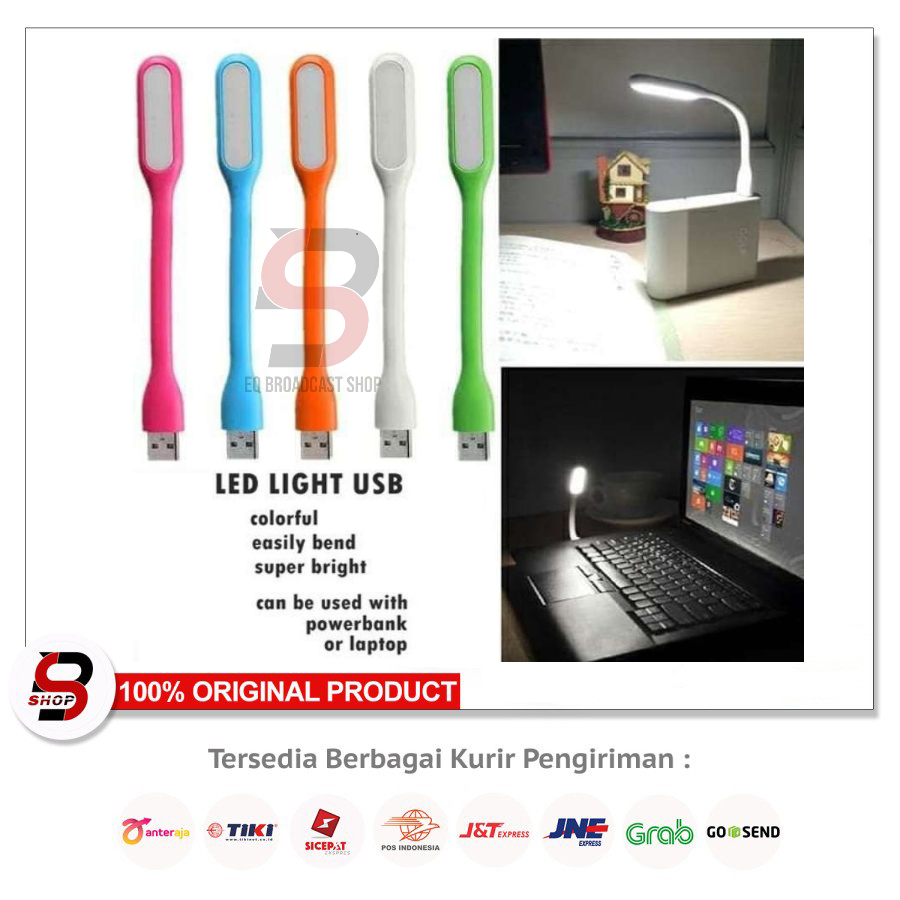 Jual Lampu Belajar Model Sikat Gigi USB LED Portable Flexible Stik ...