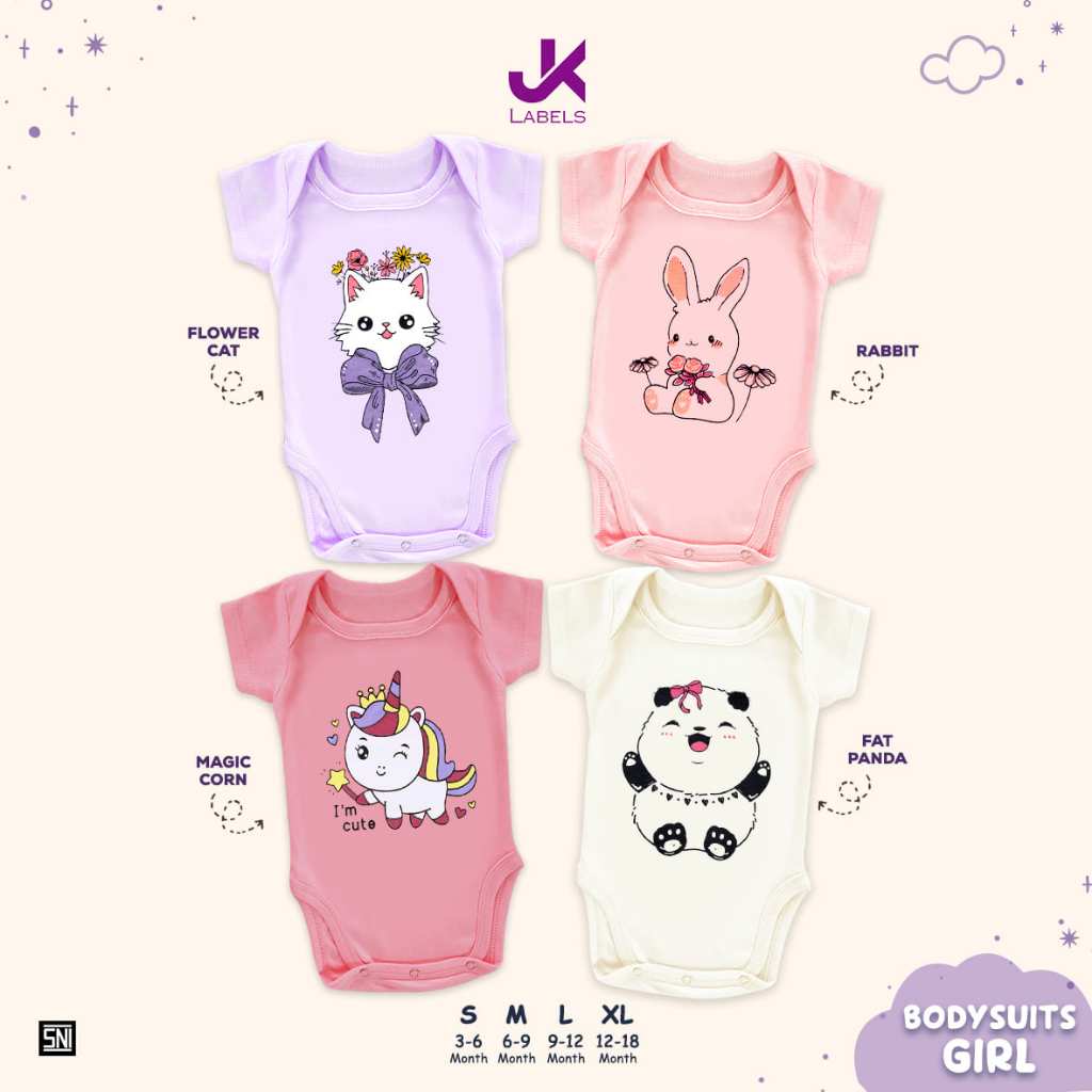 Jual JK LABELS - Bodysuit Girl New Edition (3-18 Bulan) | Shopee Indonesia