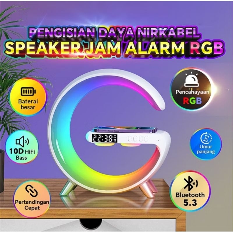 Jual Speaker Bluetooth G63 charging Bluetooth wirless Led RGB | Shopee ...