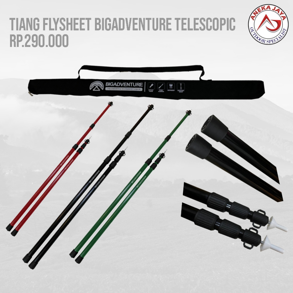 Jual TIANG FLYSHEET BIGADVENTURE TELESCOPIC | Shopee Indonesia