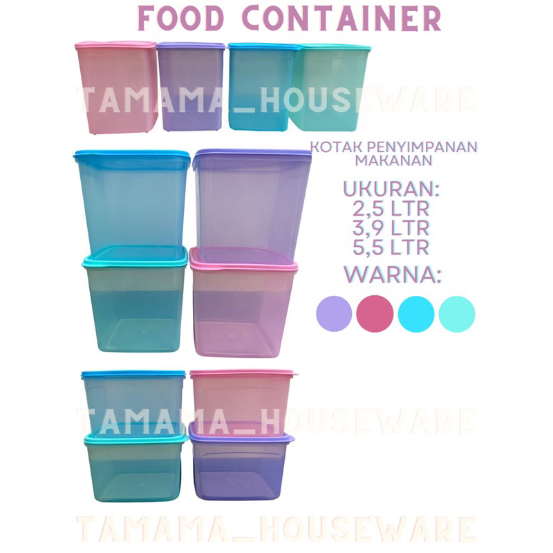 Jual FOOD CONTAINER | TOPLES PLASTIK | TOPLES KUE | TEMPAT MAKANAN ...