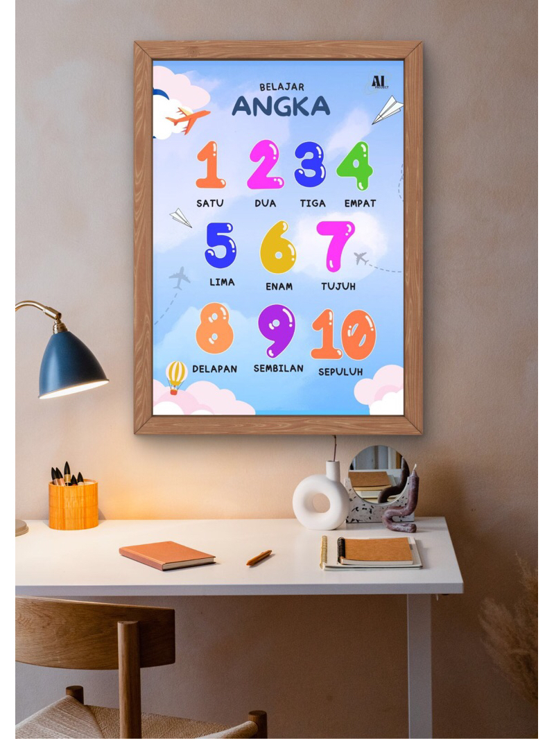 Jual POSTER ANGKA ANAK PREMIUM/UNTUK ANAK TK,PAUD,BALITA | Shopee Indonesia