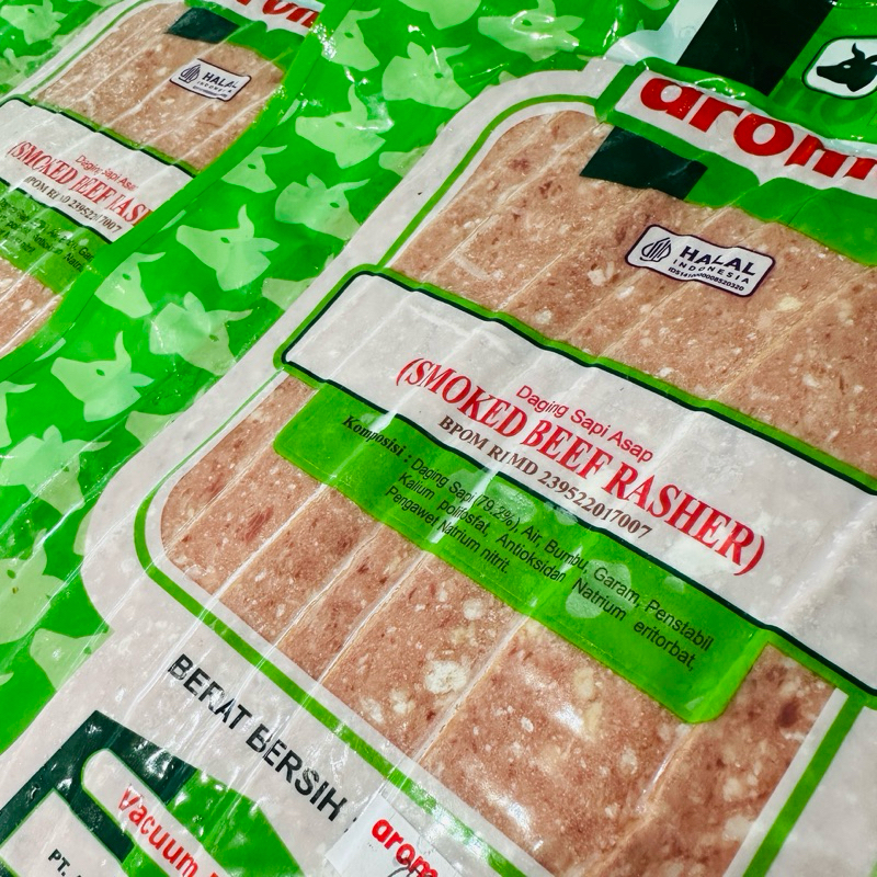 Jual Aroma Smoked Beef Rasher 500gr | Shopee Indonesia