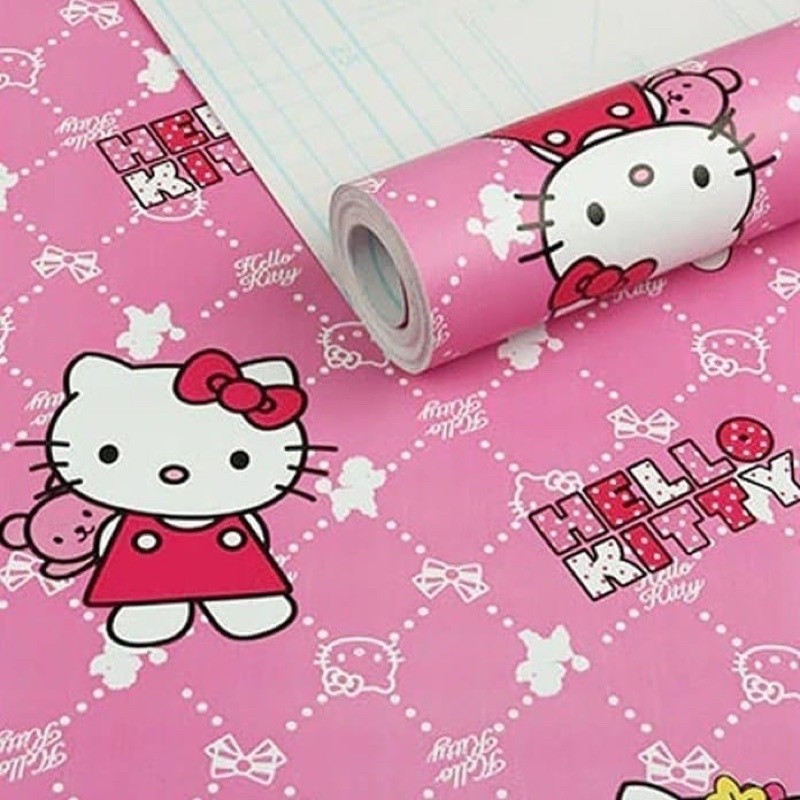 Jual Wallpaper stiker dinding karakter hello kitty SAYAP lucu motif ...