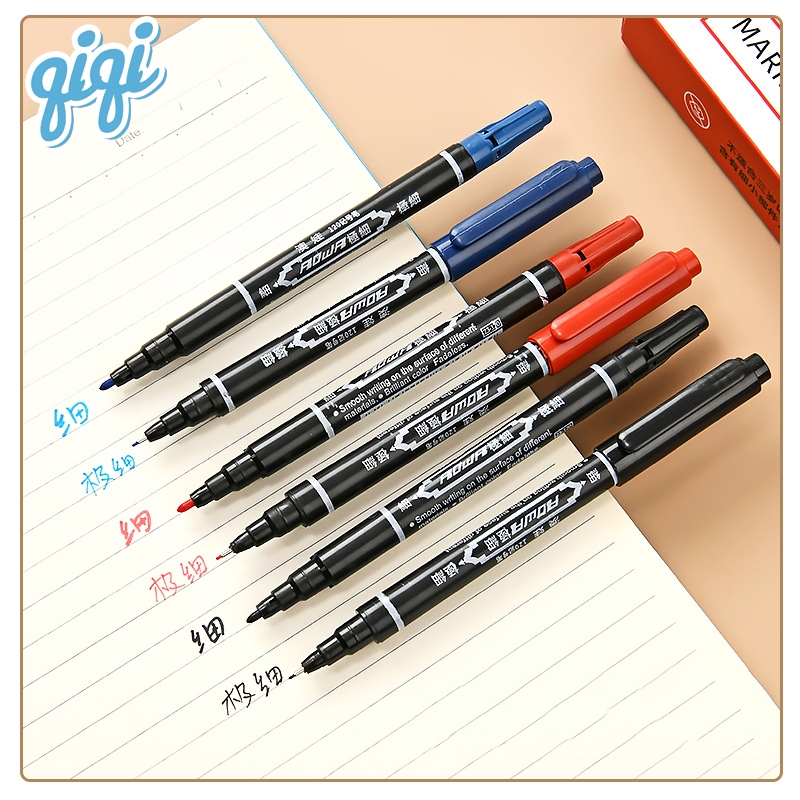 Jual Pulpen Spidol 2 in 1 Pena Marker Dua Fungsi Dual Tip/Spidol ...