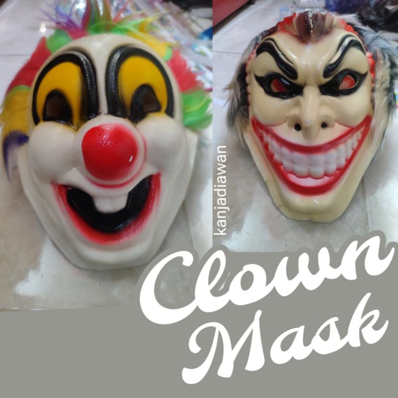 Jual Topeng Monyet Hanoman Topeng Badut Seram Clown Mask Topeng Barong ...