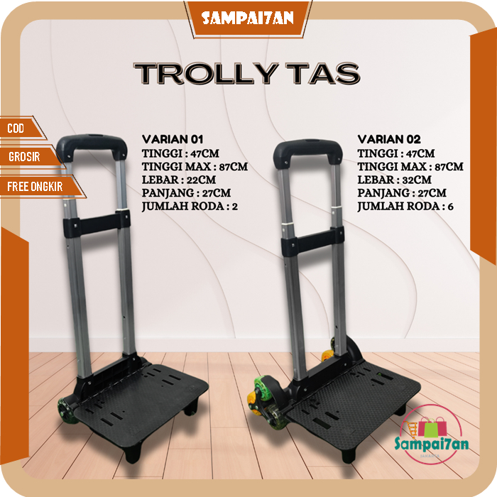 Jual Trolly Tas Sekolah Anak Import Trolly 2 Roda 6 Roda Murah ...