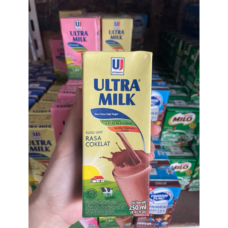Jual SUSU UHT ULTRA MILK COKELAT 250ml ULTRAMILK COKLAT | Shopee Indonesia