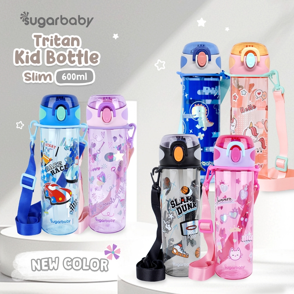 Jual Sugar baby Tritan Kid Bottle Slim 600ml / Botol Minum / Botol ...