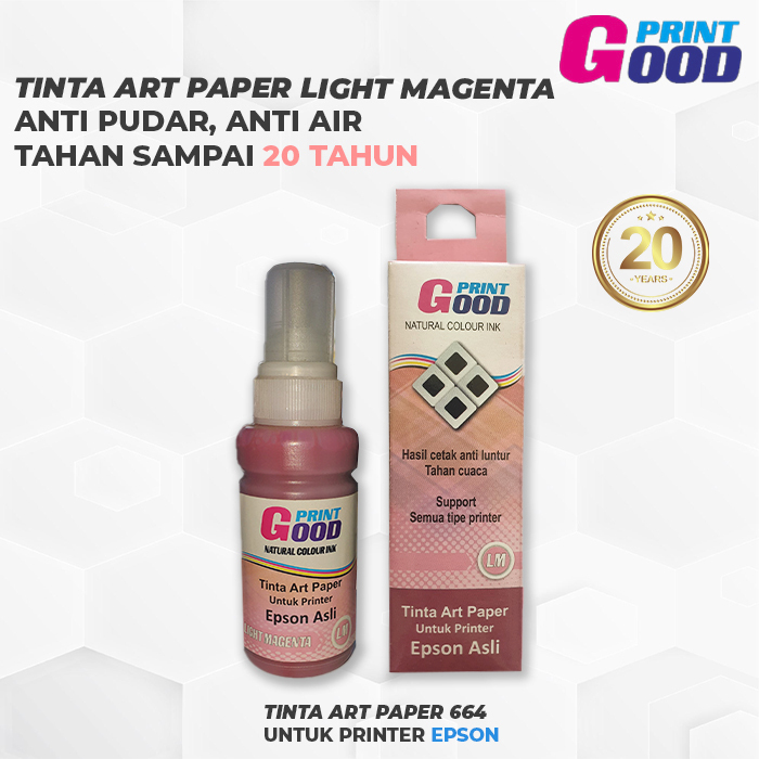 Jual TINTA ART PAPER EPSON 664 LIGHT MAGENTA GOOD PRINT | Shopee Indonesia