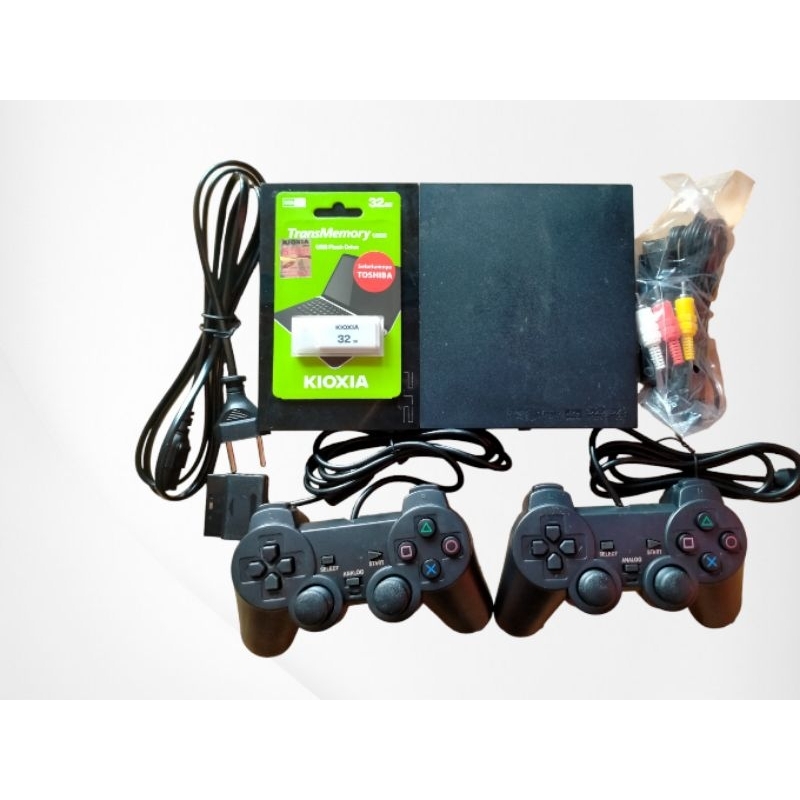 Jual PS2 SLIM MATRIX FLASHDISK 32 GB SIAP MAIN | Shopee Indonesia