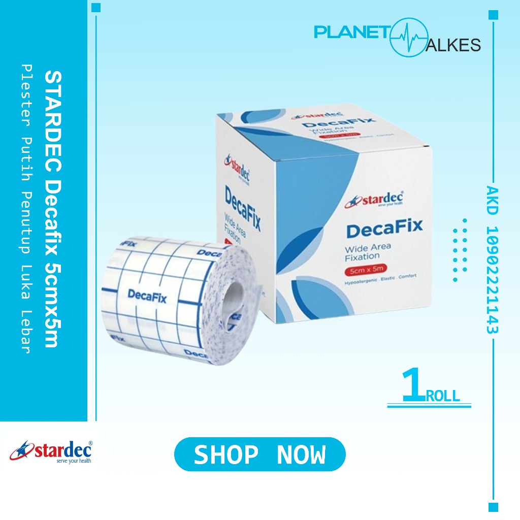 Jual Stardec Decafix Plester Putih Penutup Luka 20cmx5m, 15cmx5m ...