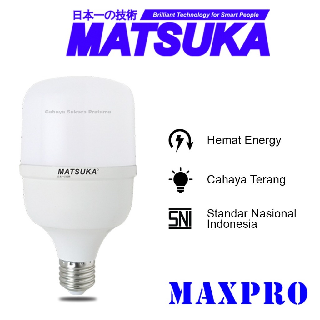 Jual Lampu LED Matsuka Maxpro Series 6/11/15/20/30/40W Cahaya Super ...