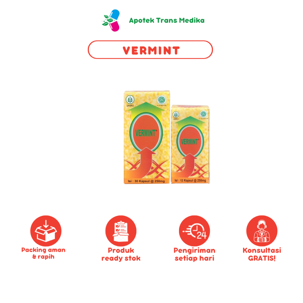 Jual Vermint Kapsul Isi 12 Kapsul (per Pcs) | Shopee Indonesia