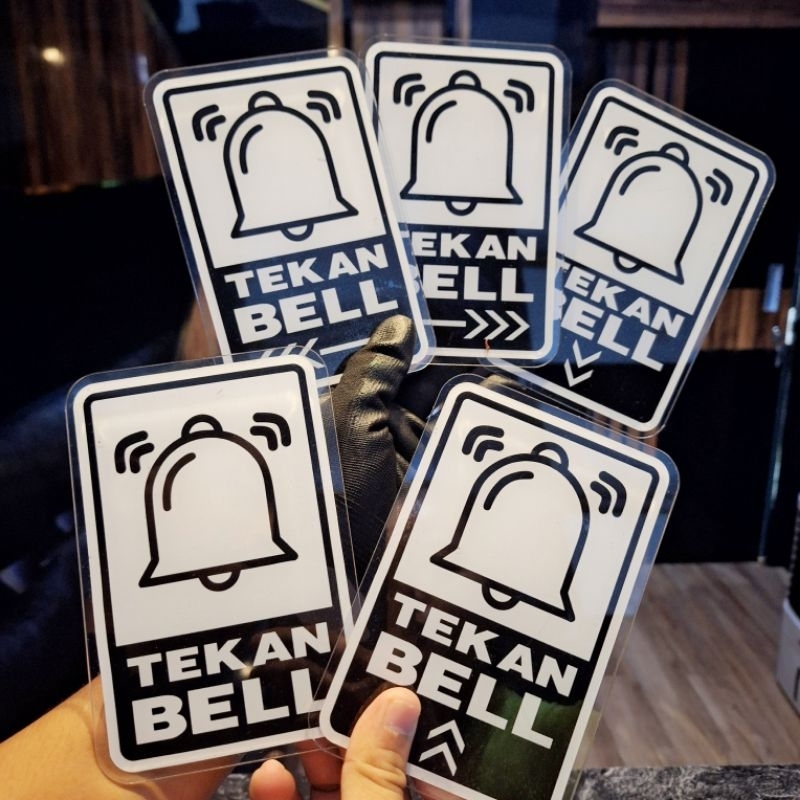 Jual akrilik tekan bell mewah ukuran 10 x 15 | Shopee Indonesia