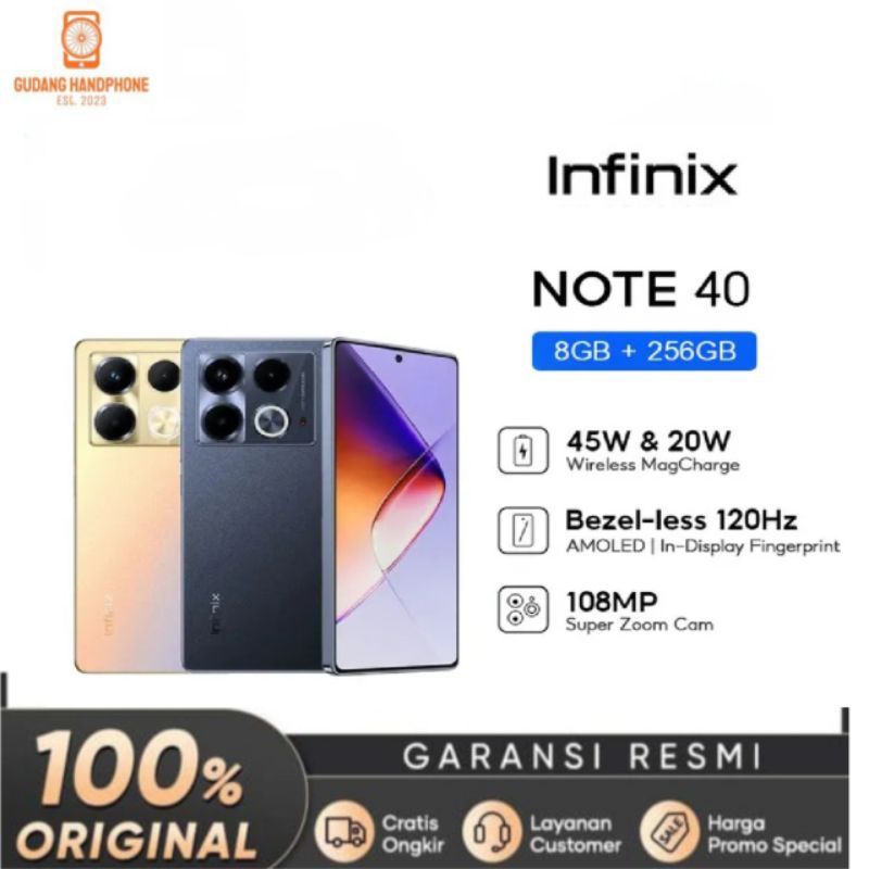 Jual Infinik Not 40 8/256GB Garansi Resmi original | Shopee Indonesia