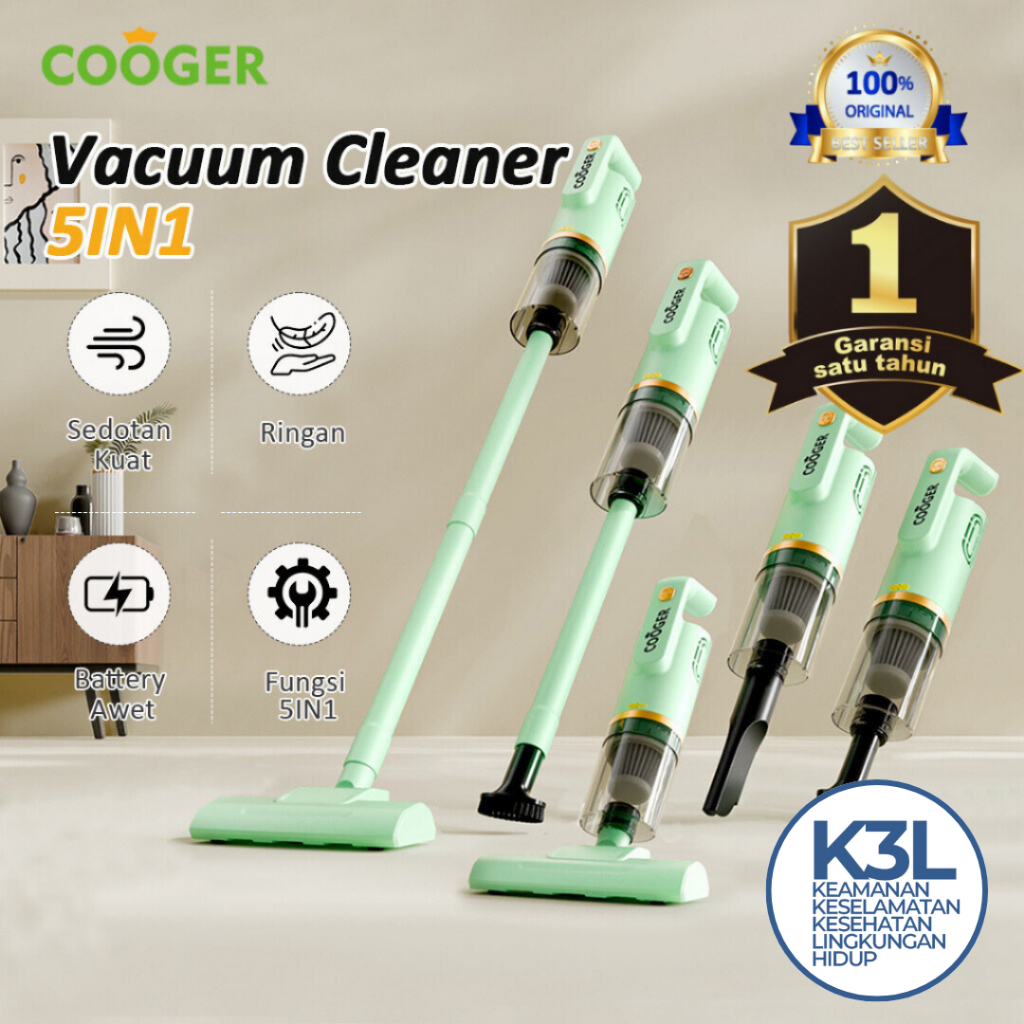 Jual Cooger Vacuum Cleaner Vacuum Lantai Penyedot Debu 5in1 Dengan