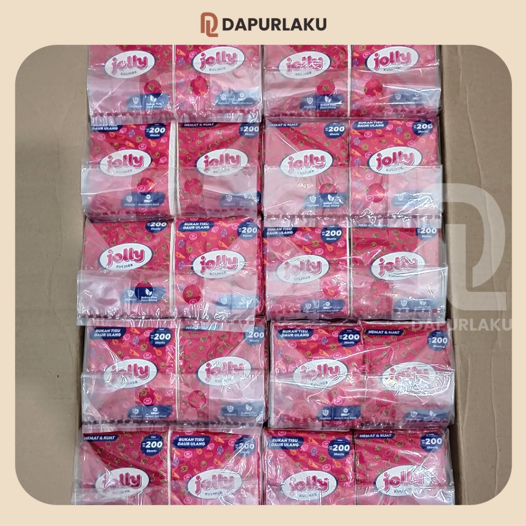 Jual Tissue Tisu Kecil Jolly Kuliner Pop Up 10 pack 200 Sheets 2ply ...