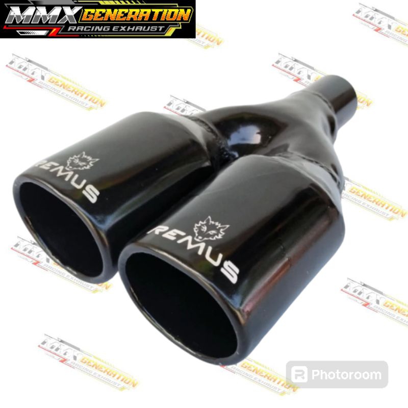 Jual KNALPOT MOBIL SUOS CABANG REMUS VARIAN BLACK HITAM SOS OVAL MODEL ...