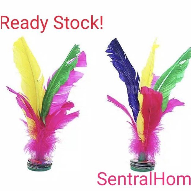 Jual Promo Max Shuttlecock Bulu Ayam Tangkis Sepak Kenchi Capteh ...