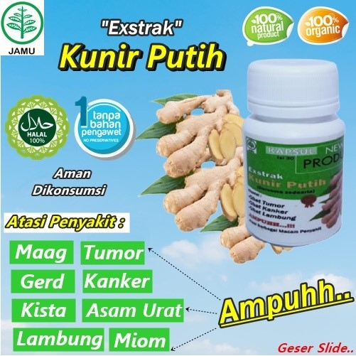 Jual OBAT SAKIT MAAG ASAM LAMBUNG NYERI SENDI ASAM URAT KAPSUL KUNYIT PUTIH ALAMI UNTUK KANKER ...