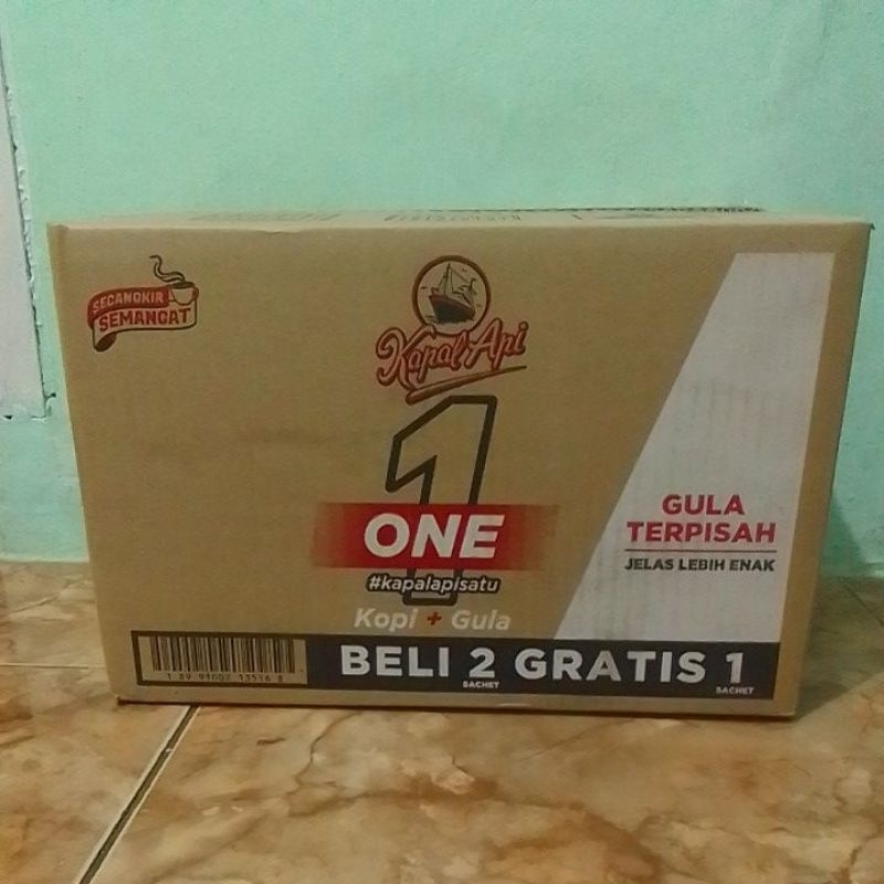 Jual 1 KARTON Kopi Kapal Api One (1 RENCENG ISI 15 pcs) | Shopee Indonesia