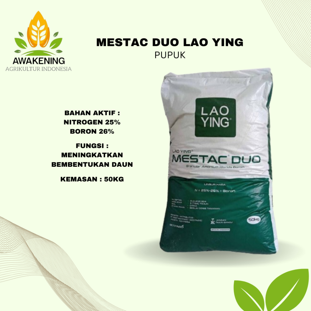 Jual MESTAC DUO LAO YING 50KG PUPUK | Shopee Indonesia