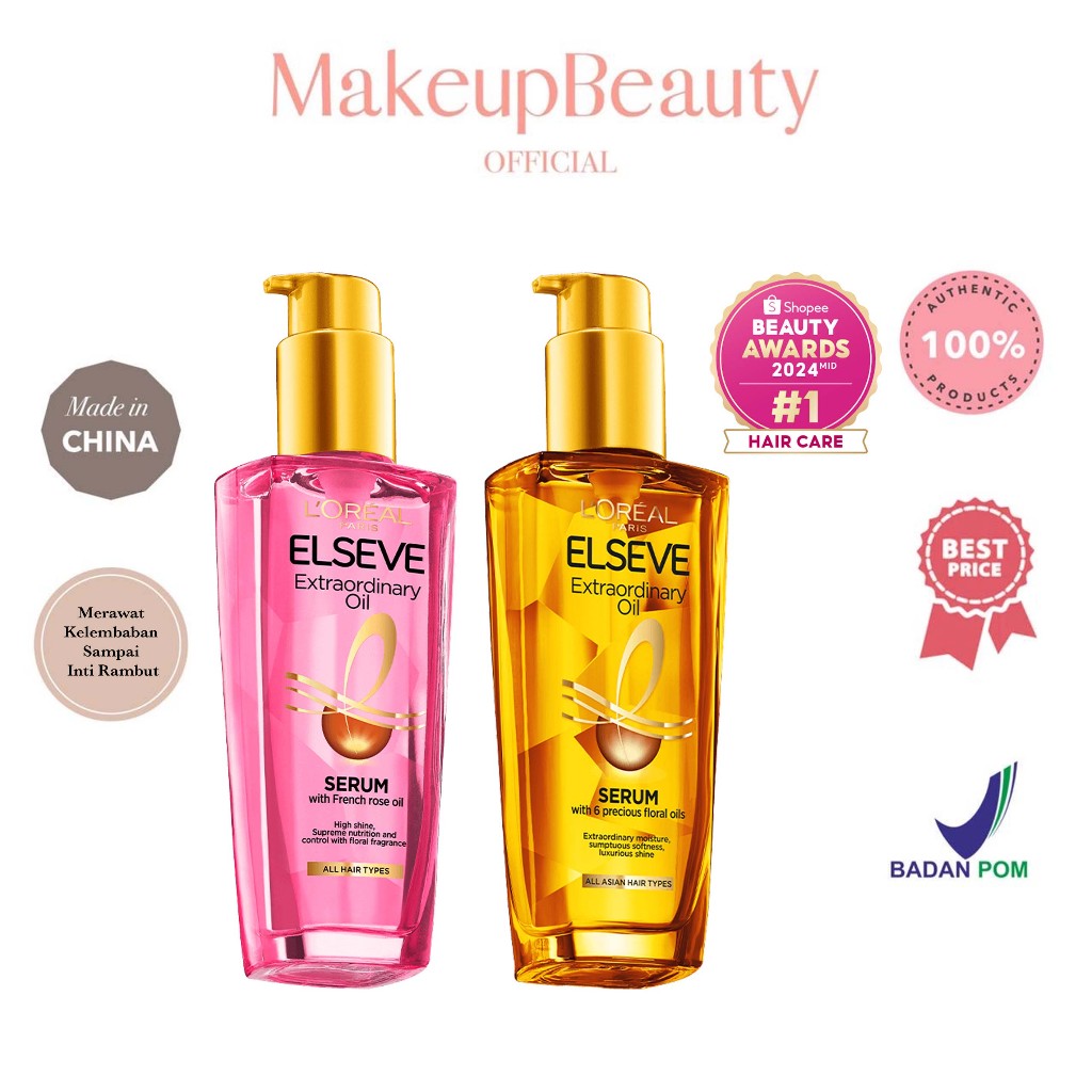 Jual LOREAL Paris Elseve Extraordinary Oil Hair Treatment Serum ...