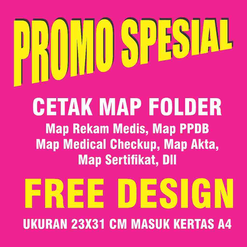 Jual Cetak Map Free Design custom design ukuran 31x23 muat kertas A4 ...