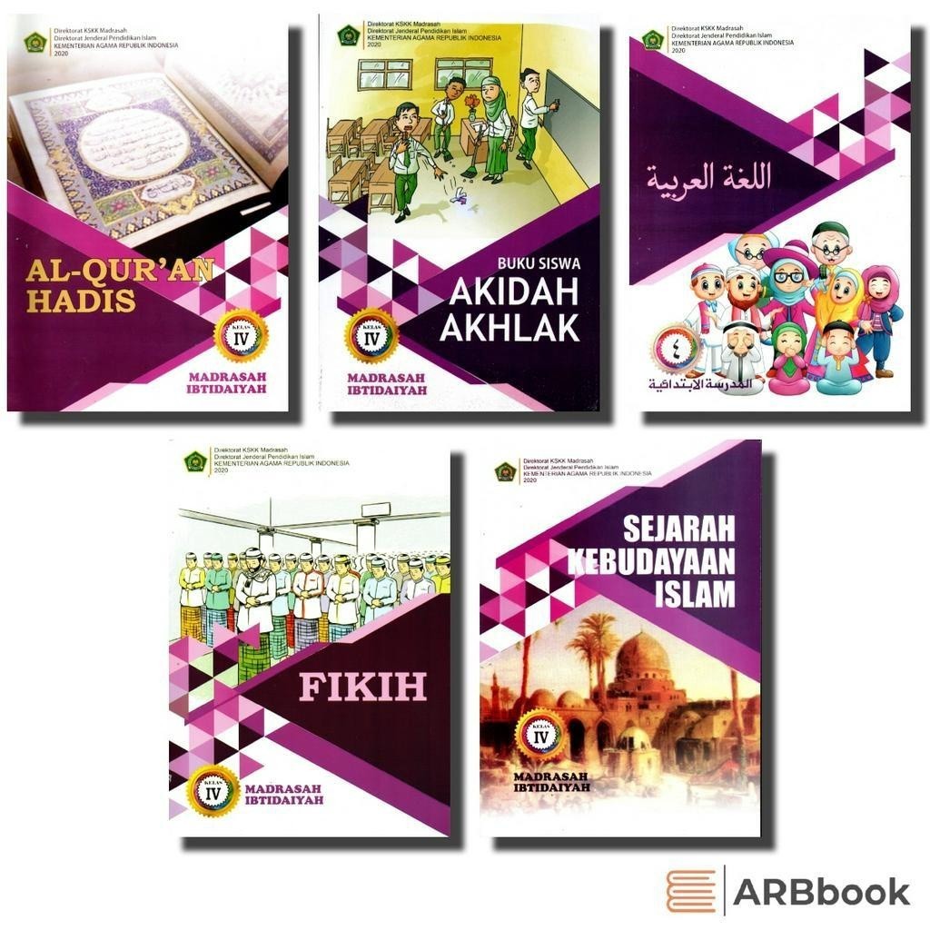 Jual BUKU MI KELAS 4 KEMENAG KMA 183 AKIDAH AKHLAK FIKIH BAHASA ARAB AL QURAN HADIS DAN SEJARAH ...