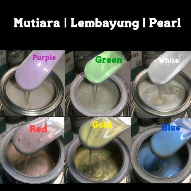Jual cat lembayung NC 100ml | mutiara blue, green, gold, purple, red,metallic red NC | gaskens ...