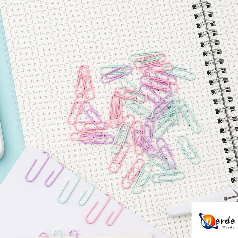 Jual 80PCS/Pack 28mm Paper Clip Warna Metalic / Warna Macaron / Paper ...